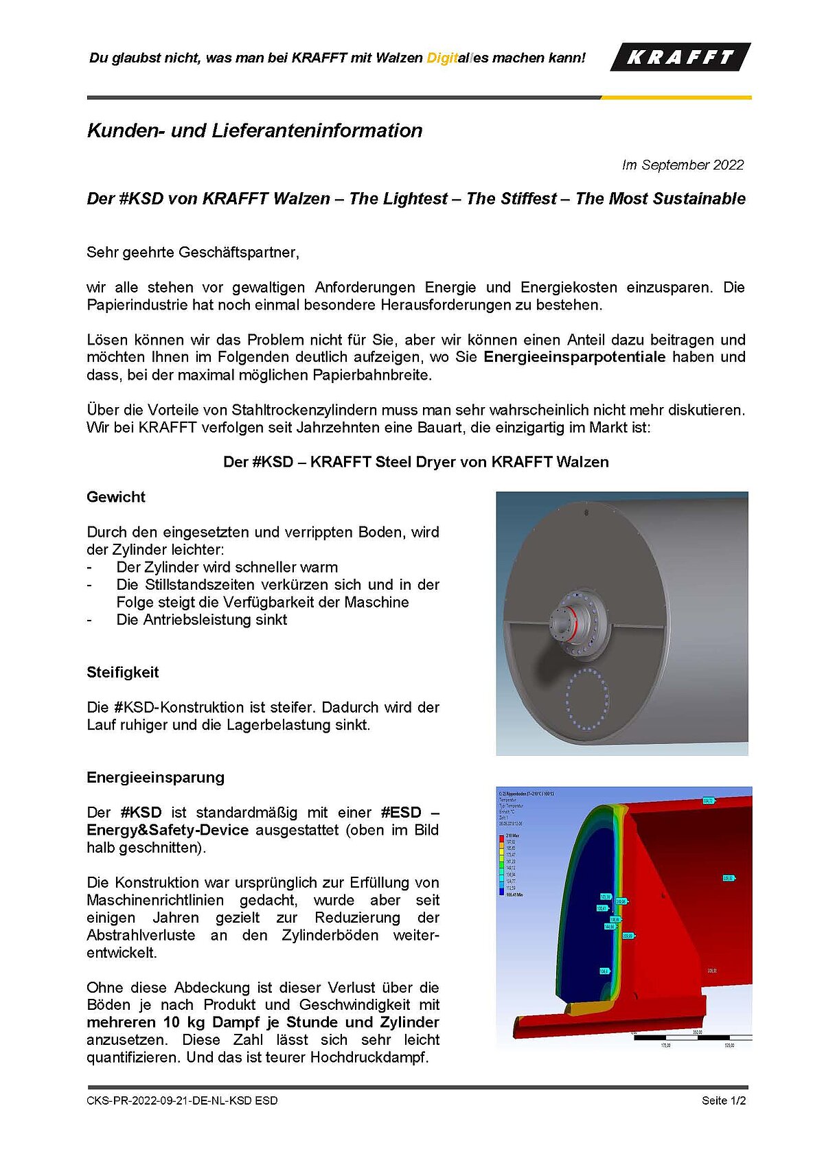 NEWS: The #KSD – KRAFFT Steel Dryer by KRAFFT Walzen - KRAFFT Walzen